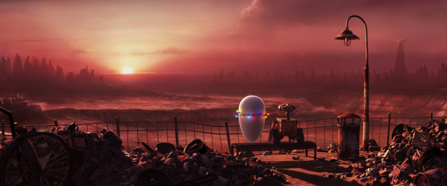 Waiting for love to spark in Pixar's WALL·E Image | Top 100 Sci Fi Movies